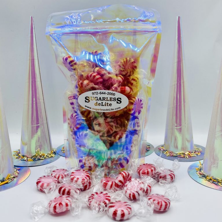 Sugar Free Peppermint Buttons – Starlight Mints | Sugarless Delite