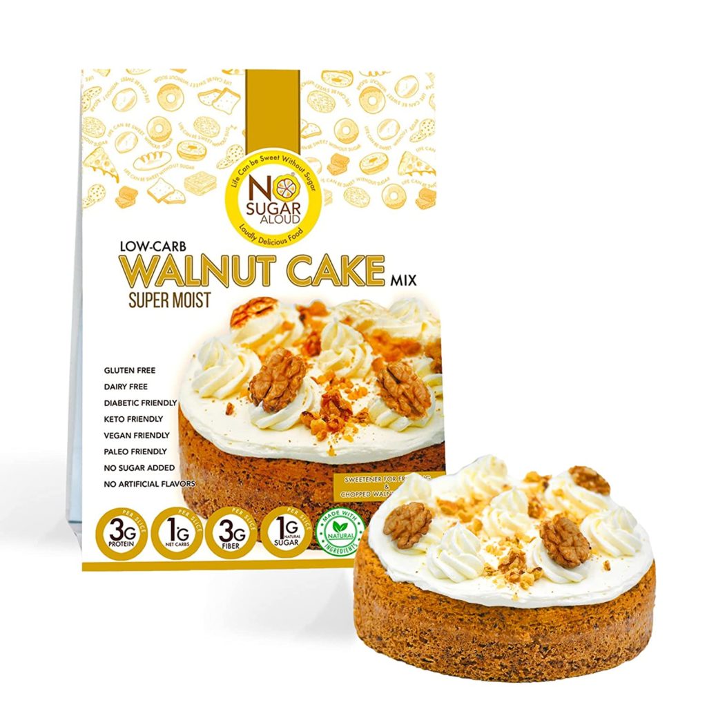 No Sugar Aloud Walnut Cake Mix | Sugarless Delite