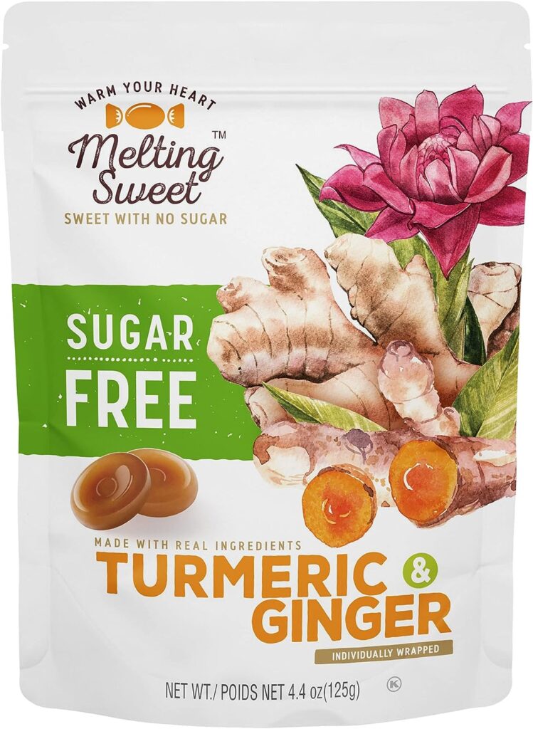 Melting Sweet Turmeric & Ginger Hard Candy Sugarless Delite
